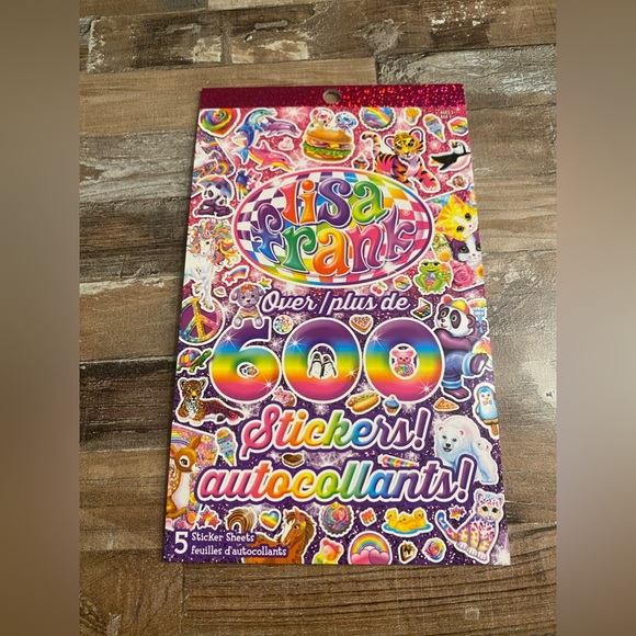 Lisa Frank | Other | Lisa Frank Sticker Book 60 Stickers 5 Sticker ...